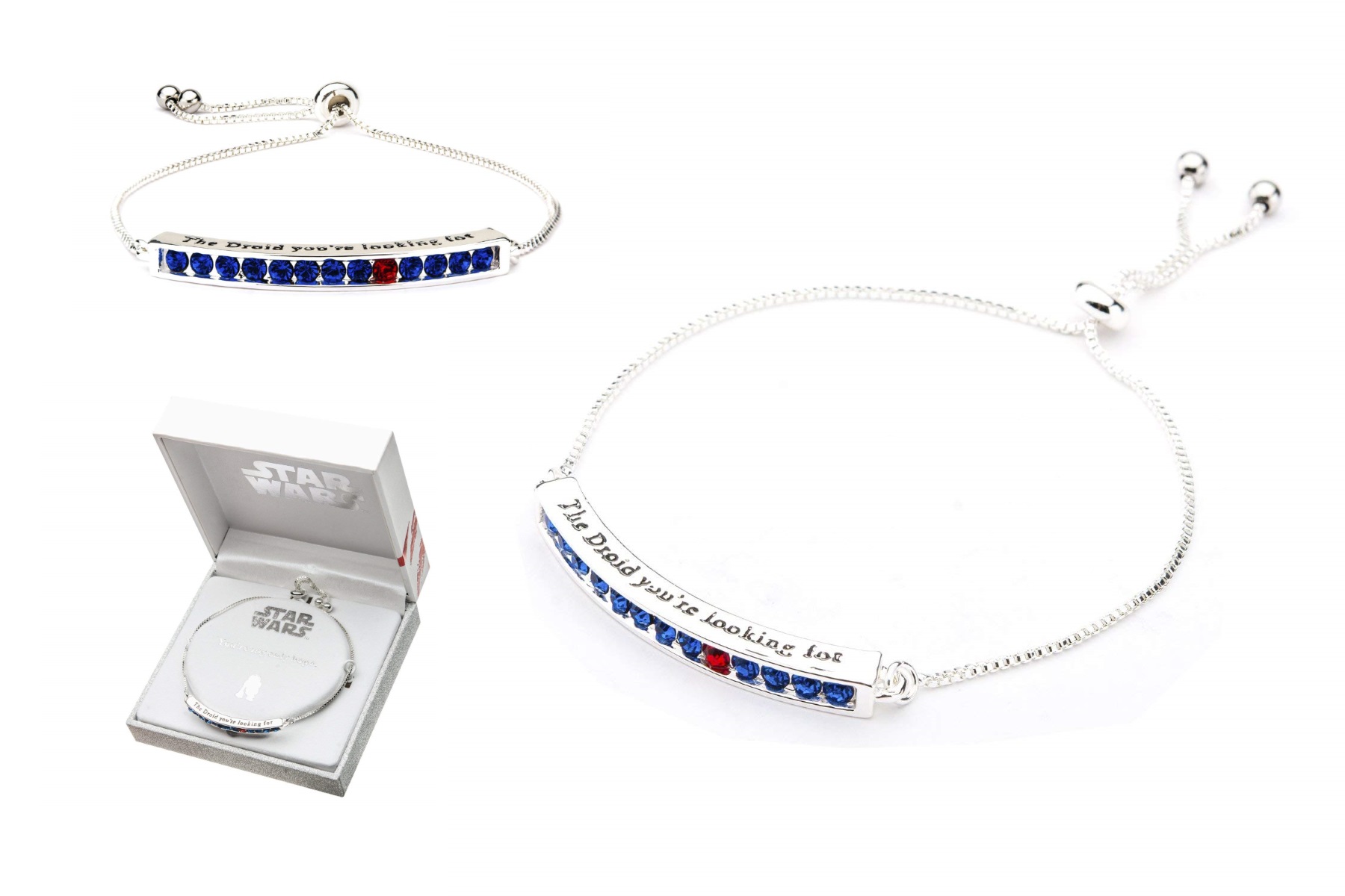 Star Wars R2-D2 Rhinestone Adjustable Bracelet - The Kessel Runway