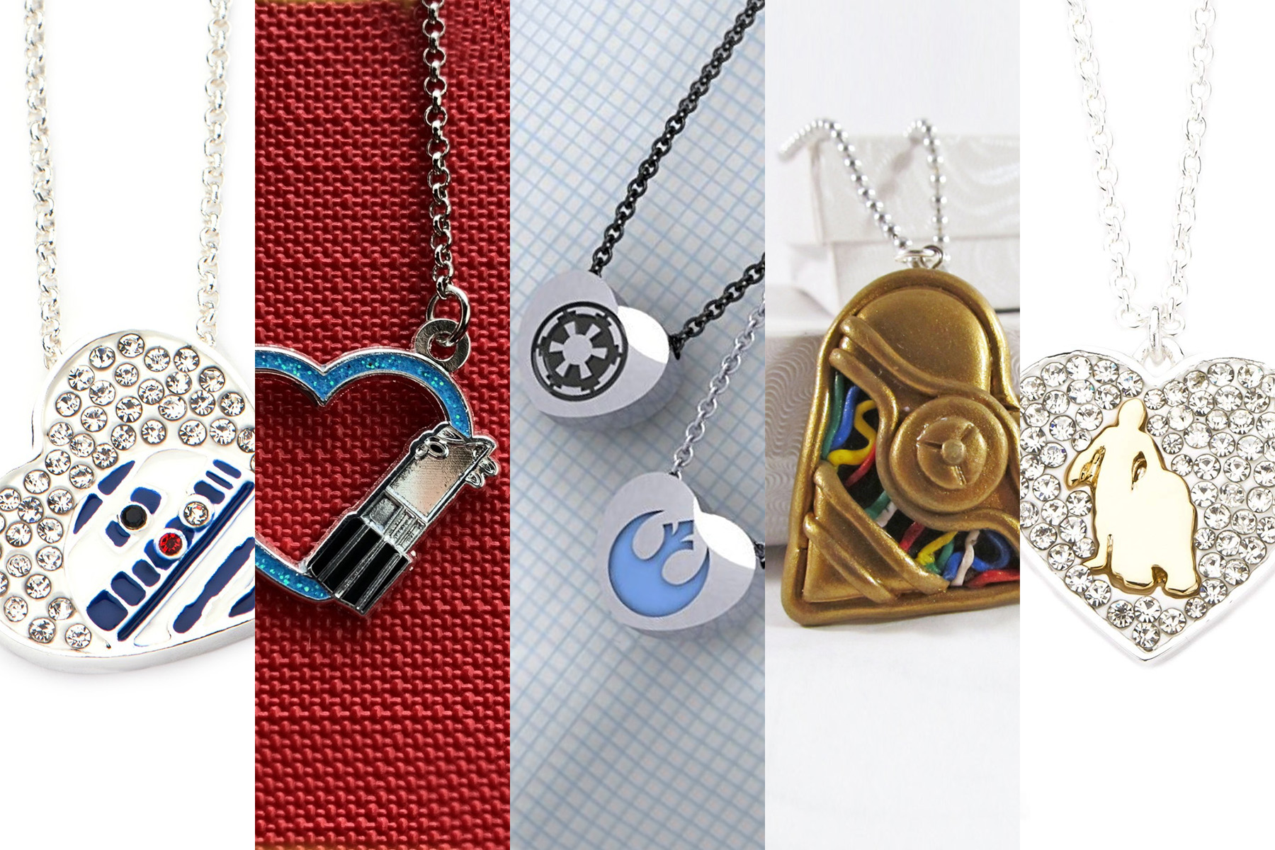 Leia's List - Star Wars Heart Shaped Necklaces - The Kessel Runway